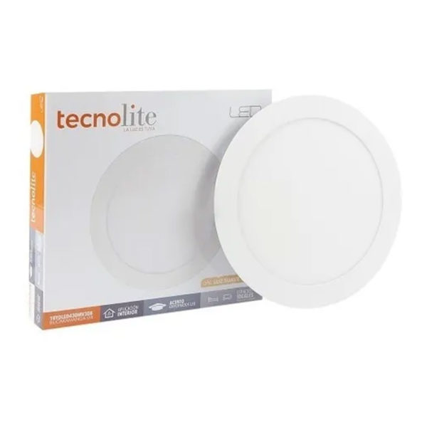 Lámpara techo LED 18W 3000K 1200lm empotrable Blanco Bucaramanga VII Tecnolite - TAMEX