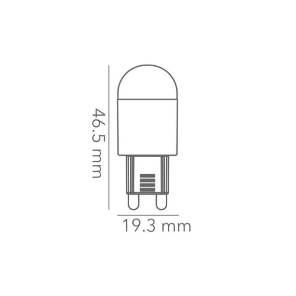 Foco LED G9 2W 160lm 3000K NO ATENUABLE Eridani II Tecnolite - TAMEX