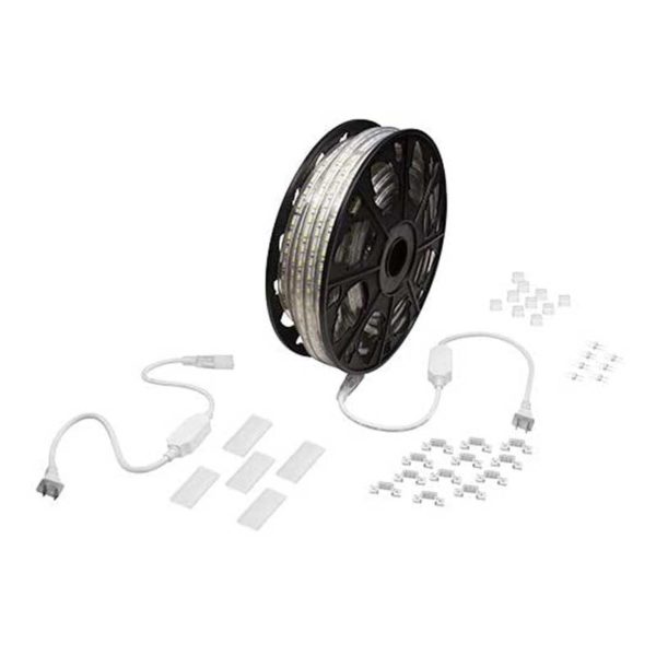 Kit tira LED de exterior blanco calido 30 mts 60 leds por metro Illux ...